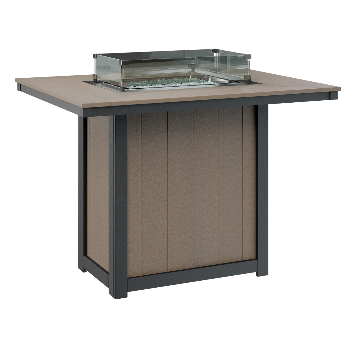 Donoma Rectangular Bar Height Fire Table | Porch & Patio Casual Living