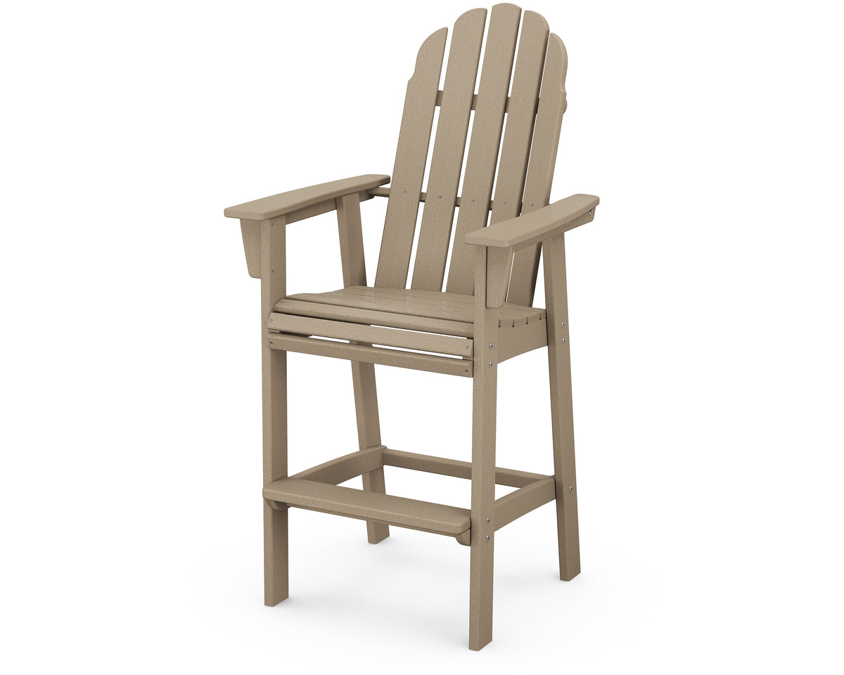 Vineyard Curveback Adirondack Bar Chair Vintage Finish | Porch and ...