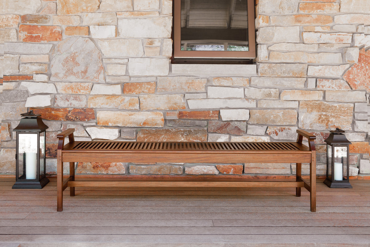 Opal 72" Bench with Arms | Porch and Patio Causal Living – Porch & Patio